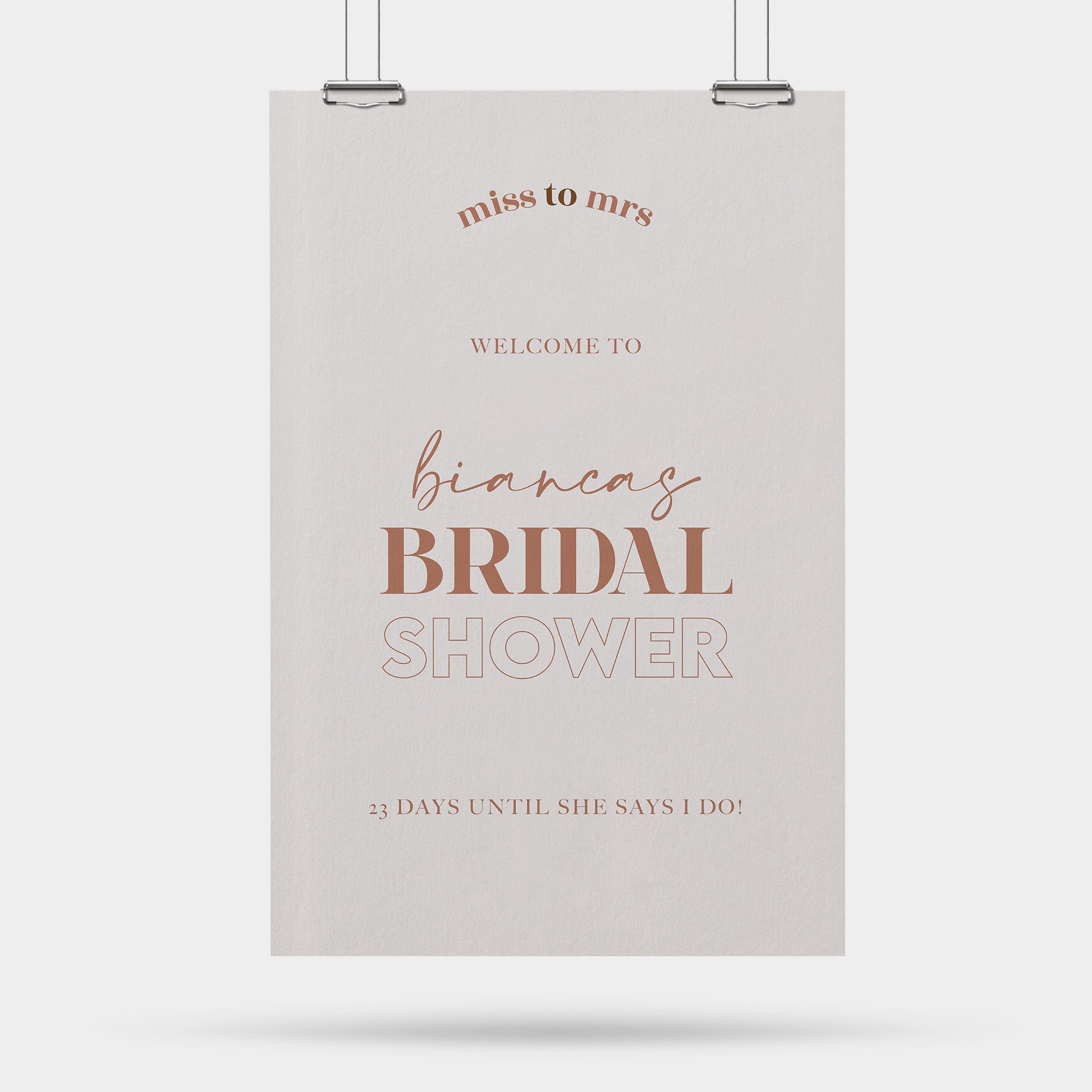 Custom Printed Hens Party Signs - Bridal Shower / Bachelorette Party ...