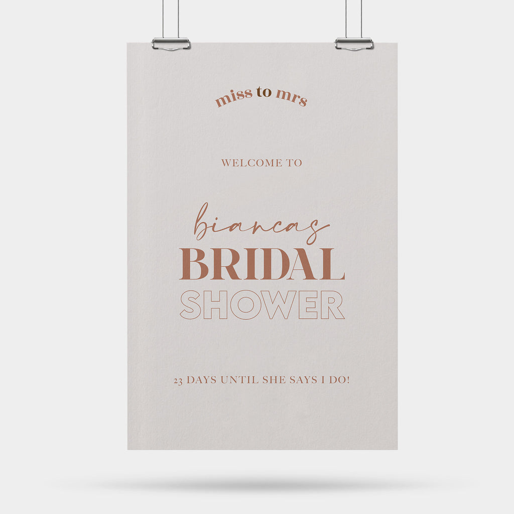 Custom Printed Hens Party Signs - Bridal Shower / Bachelorette Party ...