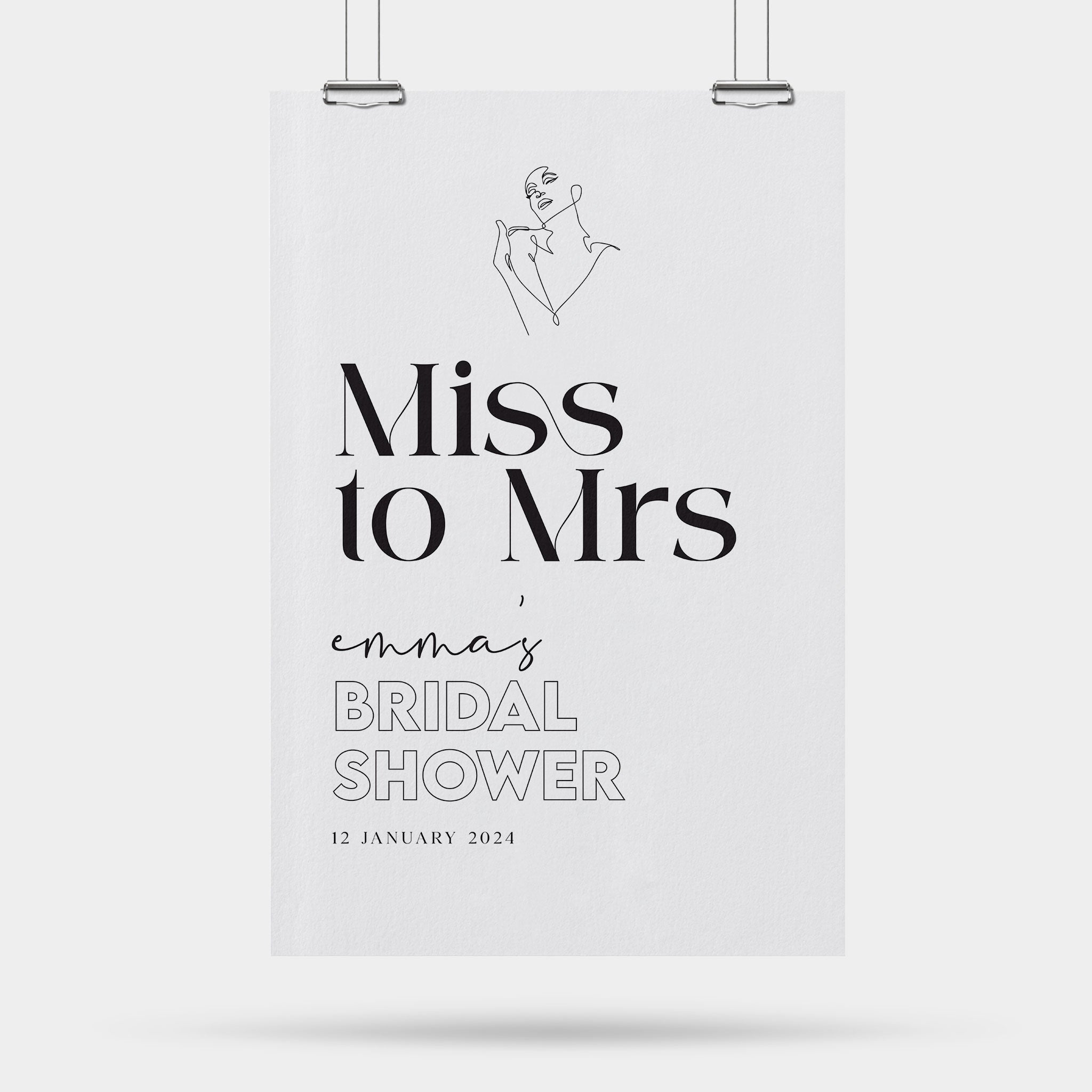 Custom Printed Hens Party Signs - Bridal Shower / Bachelorette Party ...