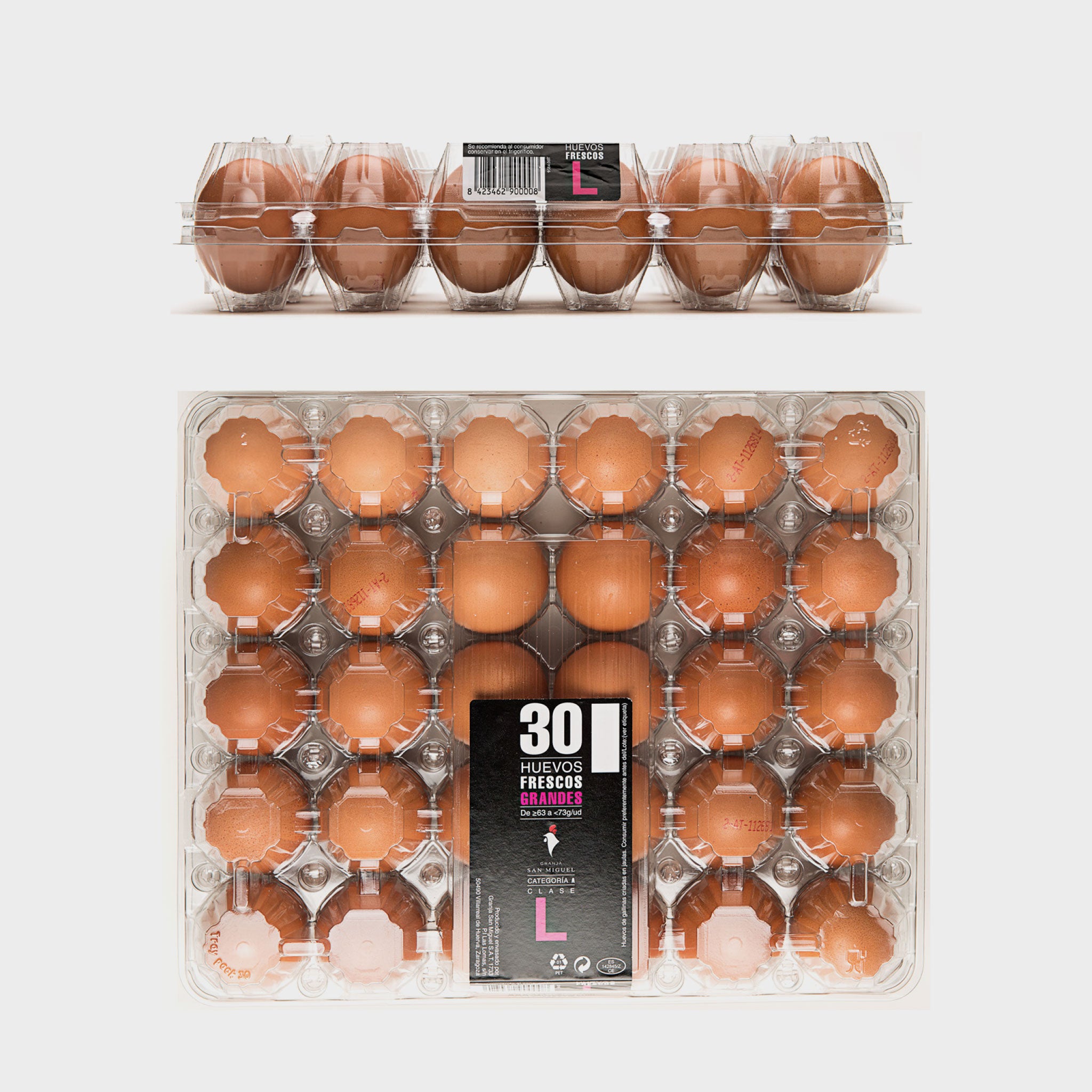 195x 30 Egg Carton - Standard RPET Unlabelled Bulk Wholesale – Kuhn ...